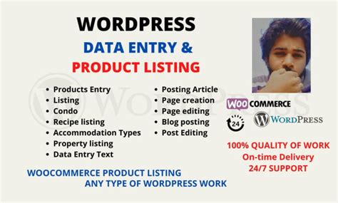 Do Wordpress Data Entry Product Listing By Alishan Mughal Fiverr