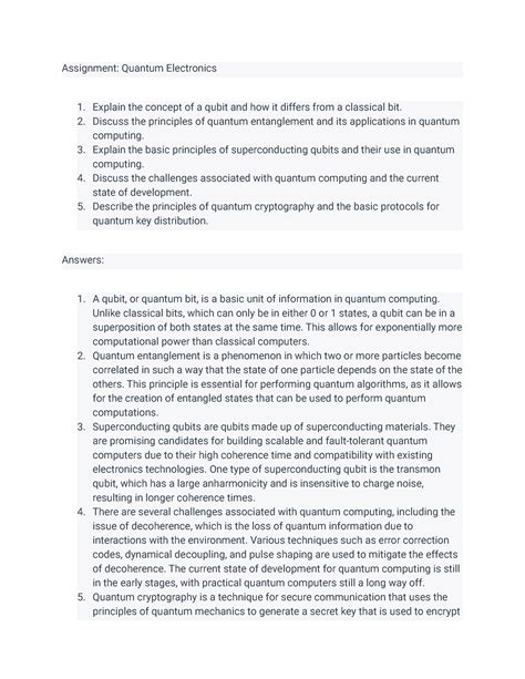 444 Assignment Quantum Electronics 44 Assignment Quantum