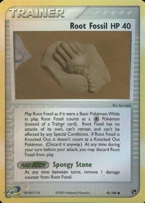 Root Fossil 2003 Ex Sandstorm Reverse Holo 092 100 Price Guide