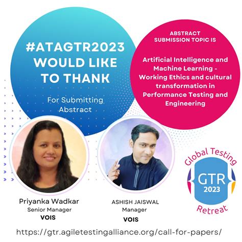 Agile Testing Alliance On Linkedin Abstract Submission Atagtr Your Tech Insights Await