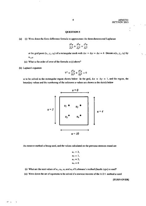 Solution Numerical Methods Ll Partial Differential Equation And