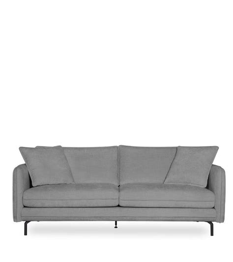 Canapé Modène Athezza Gris 3 Places 204x91xh85cm Art Du Temps