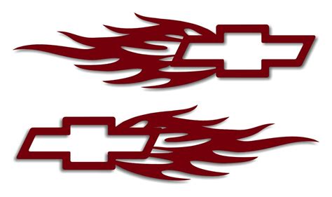 Chevy Symbol With Flames