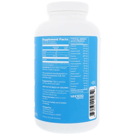 Vital Proteins Collagen Peptides 600 Mg 360 Capsules