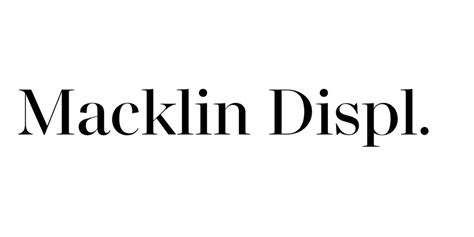 Macklin Display In Use Fonts In Use