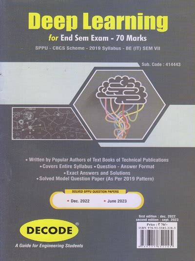 Decode Deep Learning It Sem 7 Sppu Iresh A Dhotre Technical Publishers
