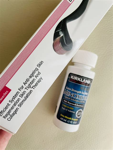 Пакет Minoxidil и Дерма ролер против опаѓање на коса за мажи Haircareshop