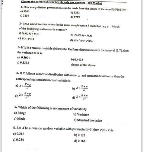Solved 1 How Many Distinct Permutations Can Be Made From