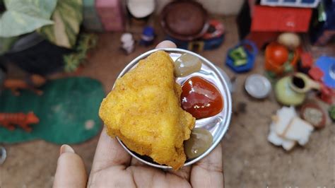 Mini Bread Pakoda 🍞 Street Food Miniature Cooking Asmr Youtube