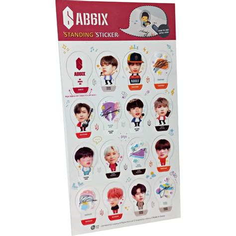 K pop AB6IX สตกเกอรใส แบบยน ตวละครท 16 Shopee Thailand