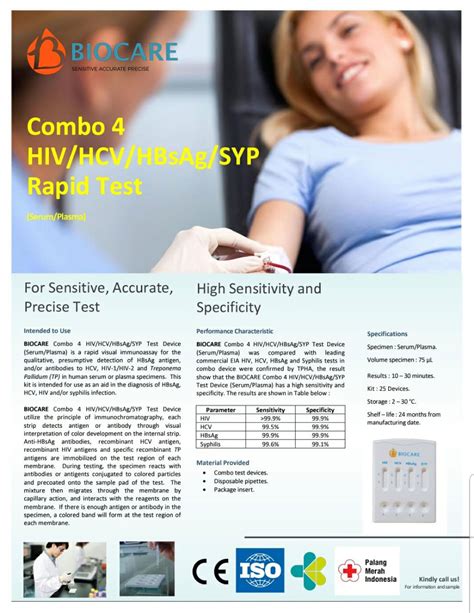 Rapid Test Combo 4 Hbsaghcvhivsyphilis Test Panel Autodoc