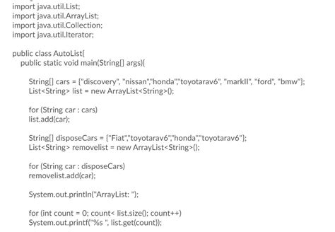 Solved Import Java Util List Import Java Util ArrayList Chegg Com