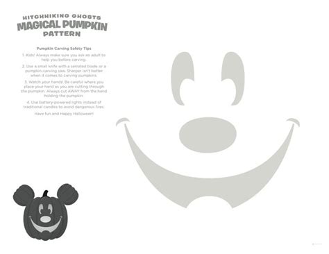 Mickey Pumpkin Face Template Printable Word Searches