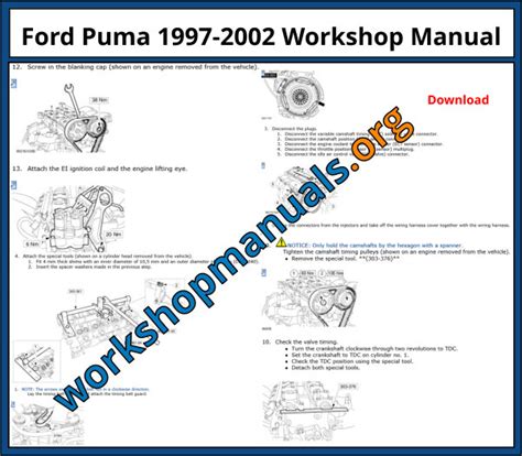 Ford Puma 1997 2002 Workshop Service Repair Manual Download