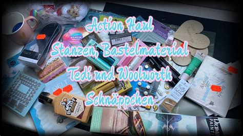 Action Haul 2 März 2022 viele neue Stanzen Bastelmaterial Tedi u