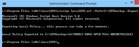 backup restore and export local group policy settings to another