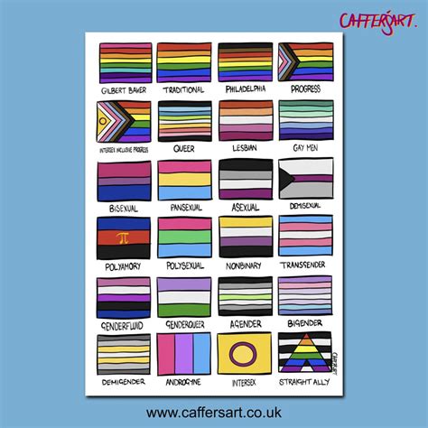 Lgbtq Pride Flags Art Print Caffers Art