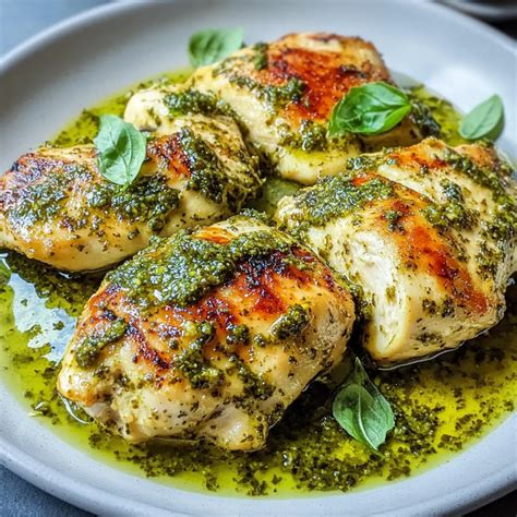 Easy Pesto Chicken Recipe With Mozzarella In 35 Minutes