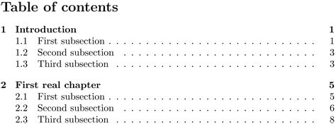 Single Page Table Of Contents Tex Latex Stack Exchange