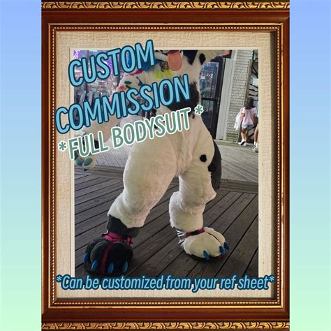Custom Furry Fursuit Bodysuit Digitigrade Or Plantigrade Etsy