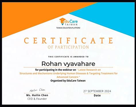 Rohan Vyavahare On Linkedin Cancerresearch Healthcareadvancements Humandisease