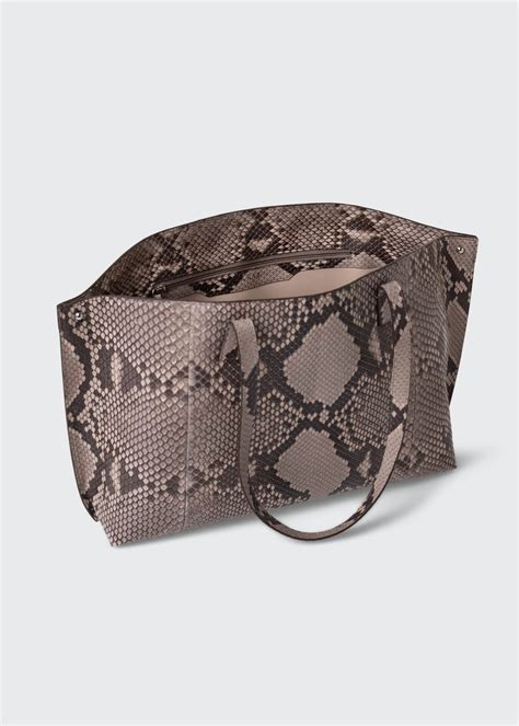 Akris Ai Small Soft Python Shoulder Tote Bag Bergdorf Goodman