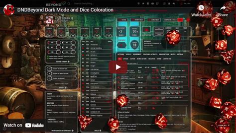 github azmoria dndbeyonddark customizable themes for dndbeyond and