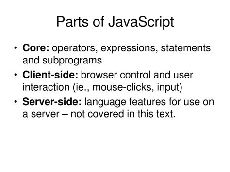 Ppt Javascript Basics Powerpoint Presentation Free Download Id434843
