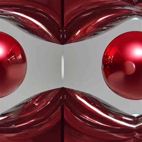 Chrome Spheres On A Red Cube Dither Stable Diffusion OpenArt