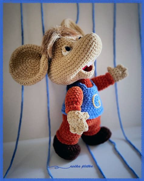 Handmade Topo Gigio Mouse Plush Micropolyester Yarn Toy 50cm Etsy
