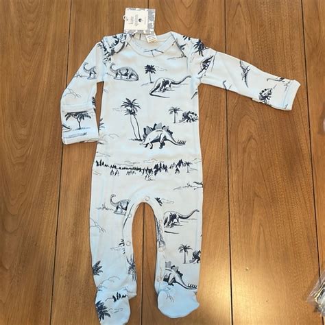 Kate Quinn One Pieces Kate Quinn Dinosaur Footie Sleeper Blue