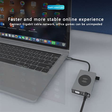 Hub Usb C De Estación De Acoplamiento Para Portá Grandado