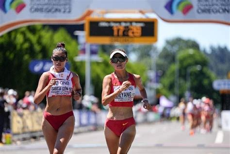 祝贺！切阳什姐夺得田径世锦赛女子20公里竞走铜牌选手比赛加西亚·莱昂