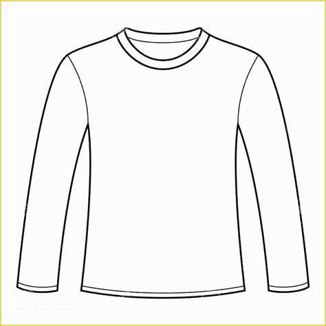 Free Long Sleeve Shirt Template Of Blank Long Sleeve Shirt Template 1