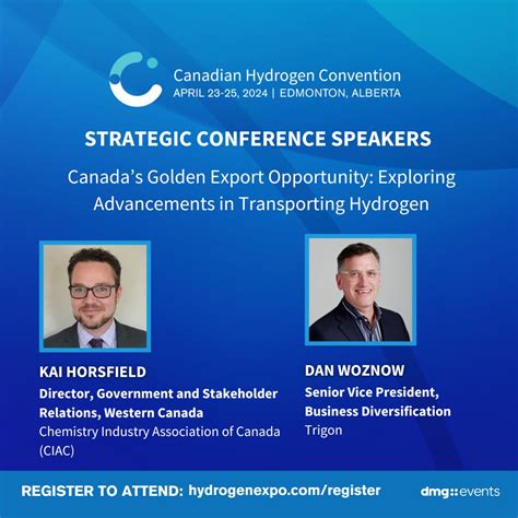 Make Sure To Catch Ciacs Kai Horsfield Mpp At The Canadian Hydrogen Convention April 23 25 In