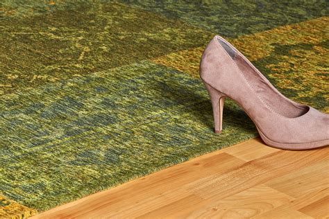 Tapis Plat Patchwork Effet Vintage Burmade