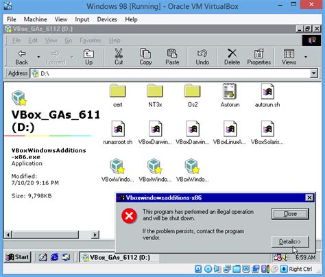 Windows 98 For Virtualbox Senturinlex