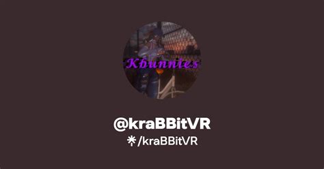 Krabbitvr Instagram Tiktok Linktree
