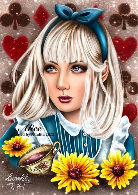 Alice Coloring Page By Dinny Sidik Dinsidiks Art Etsy
