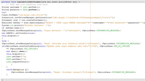 Program Aplikasi Perpustakaan Menggunakan Java Netbeans Terhubung