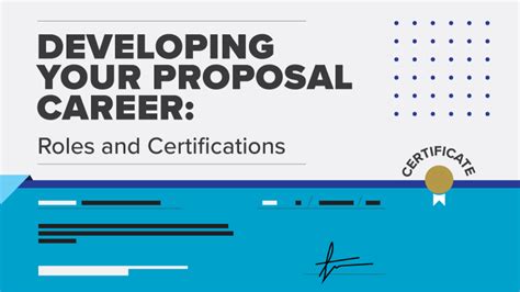 Greg Mccarthy On Linkedin Developing Your Proposal Career Roles And Certifications