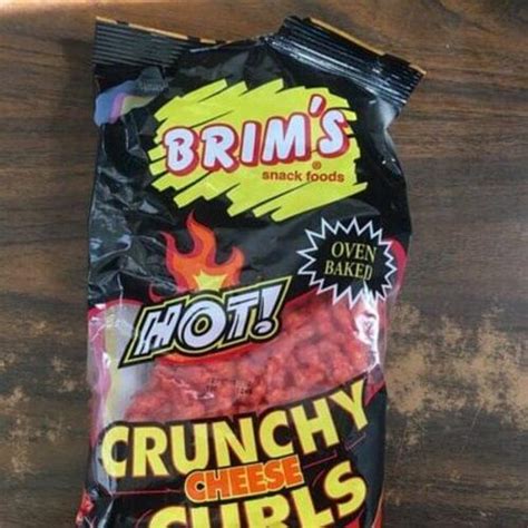 Brims Snack Foods Hot Crunchy Cheese Curls 28 G Nutrition