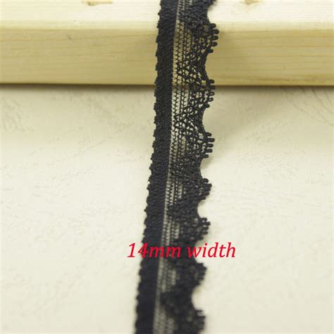 10 Yardslot Mix Elastic Stretch Lace Trim Black S Vicedeal