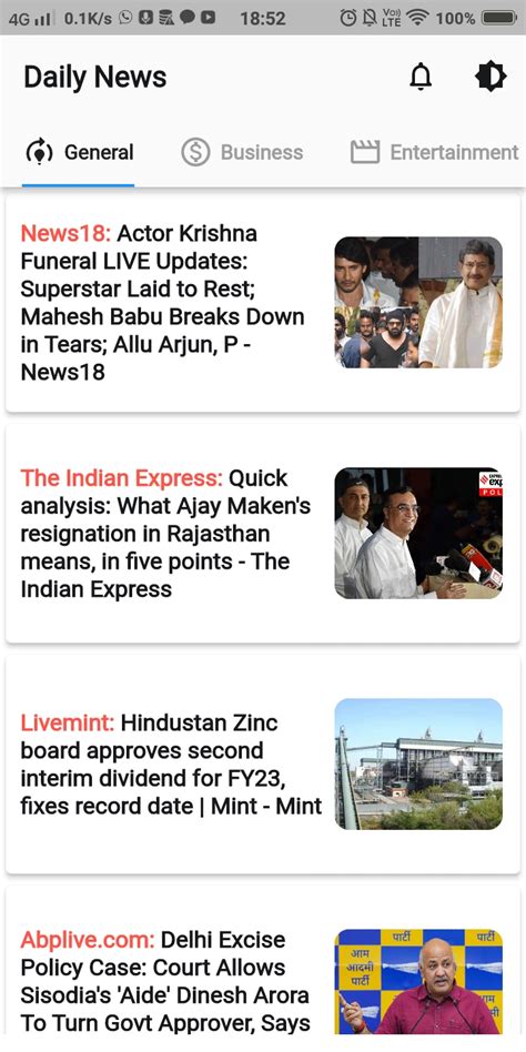 Github Voravi News App