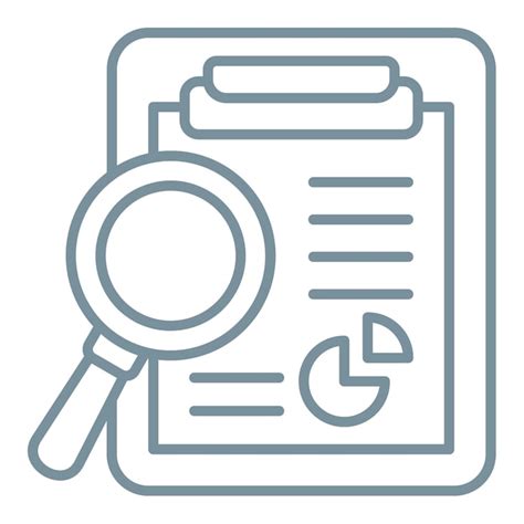 Premium Vector Research Icon
