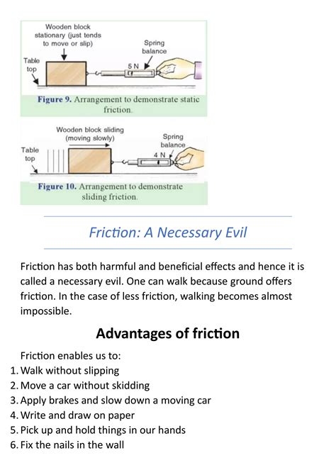 Friction Notes PDF