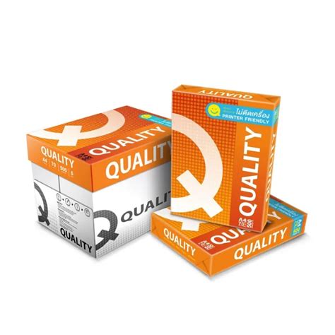 ส่งด่วน ควอลิตี้ กระดาษถ่ายเอกสาร A4 70 แกรม 500 แผ่น X 5 รีม Quality Copy Paper O A4 70gsm