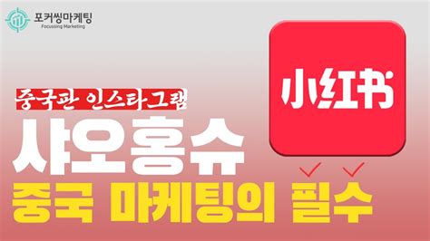 포커씽레퍼런스 포커씽마케팅 샤오홍슈 타이포그래피 Youtube
