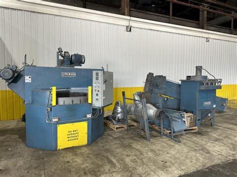 Viking 4812ct Continuous Shot Blast Parts Cleaning System 48 Table