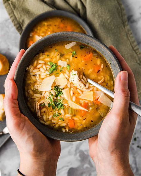 Creamy Chicken Orzo Soup Eat Love Namaste